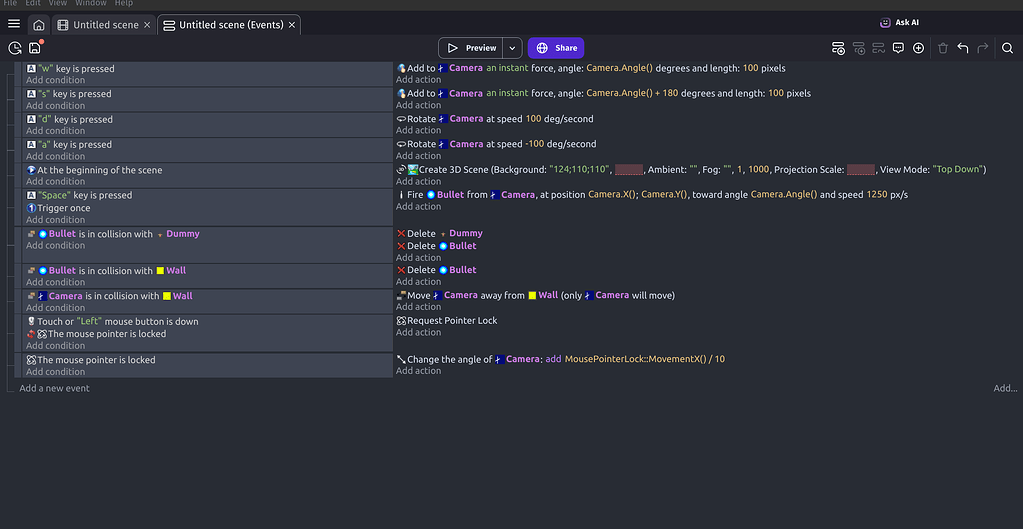 How to make Camera Look on Ysis? - How do I...? - GDevelop Forum
