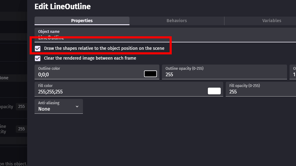 Shape Painter - BY DEFAULT [DISABLE] Draw the shape relative to the ...