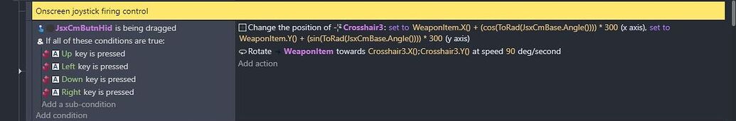 (Solved) How to Use Joystick to Aim? - How do I...? - GDevelop Forum
