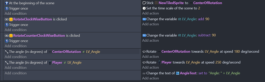 Rotate objects around a common center - How do I...? - GDevelop Forum