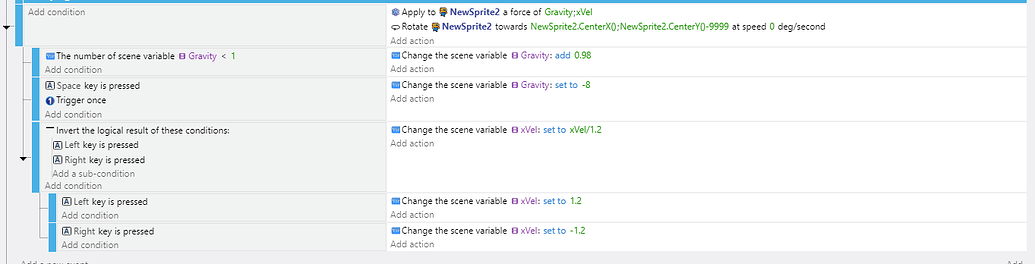 How do I change gravity to go either Up, Down, Left or Right? - How do I...? - GDevelop Forum
