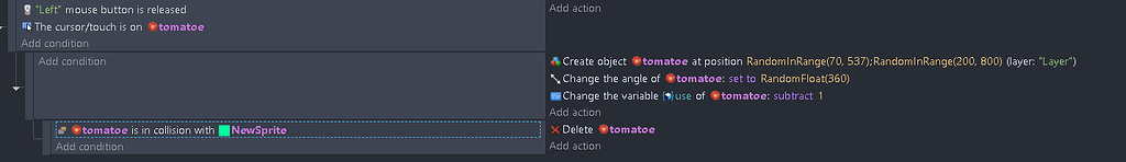 On collision not working - How do I...? - GDevelop Forum