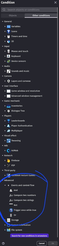 Move the Trigger once condition back to the top - Feature requests - GDevelop Forum