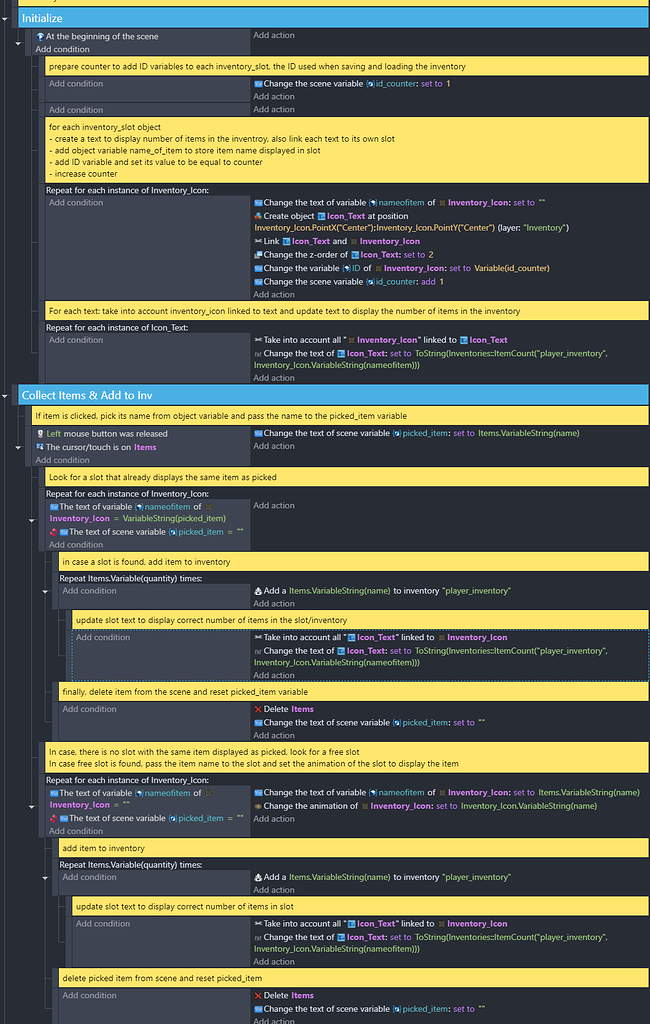Animations change for Inventory System - How do I...? - GDevelop Forum