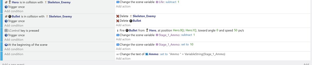[Solved] Bullet Counter problem - How do I...? - GDevelop Forum