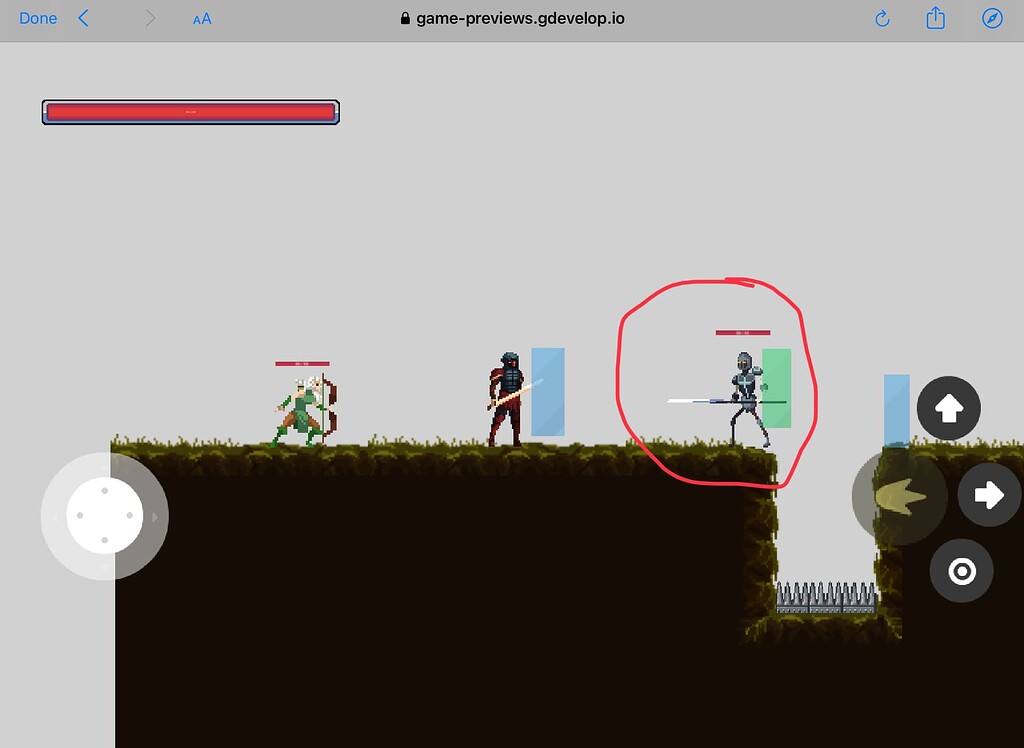 Move enemy back and forth while player is not in vision - How do I...? - GDevelop Forum