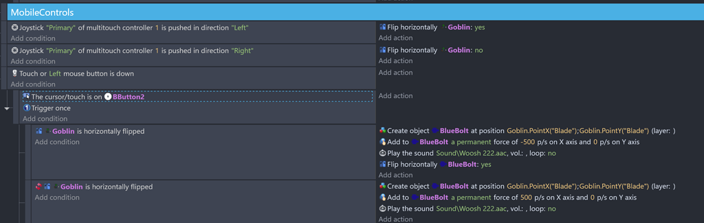 [solved] Touch button working on desktop but not on touchscreen - How do I...? - GDevelop Forum