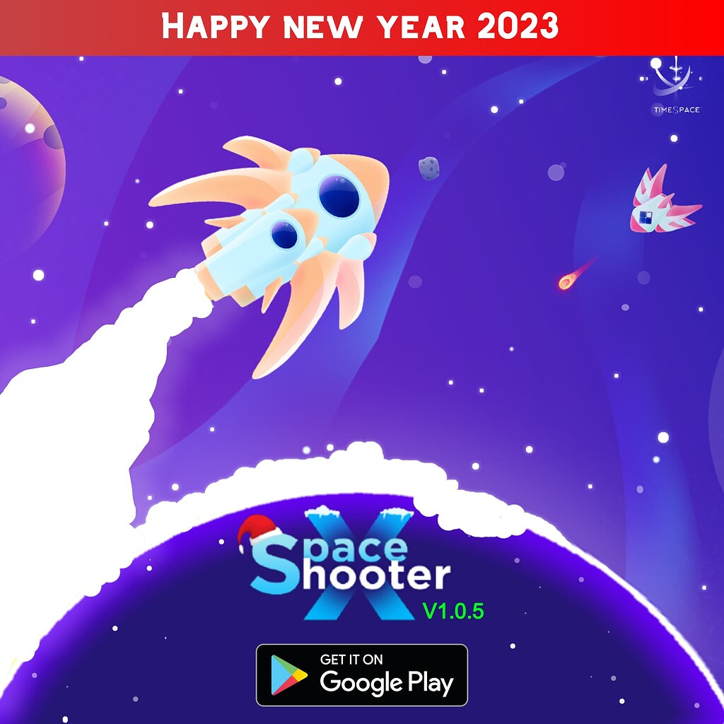 Space shooter X v1.0.5 New year 2023 update - Devlog - GDevelop Forum