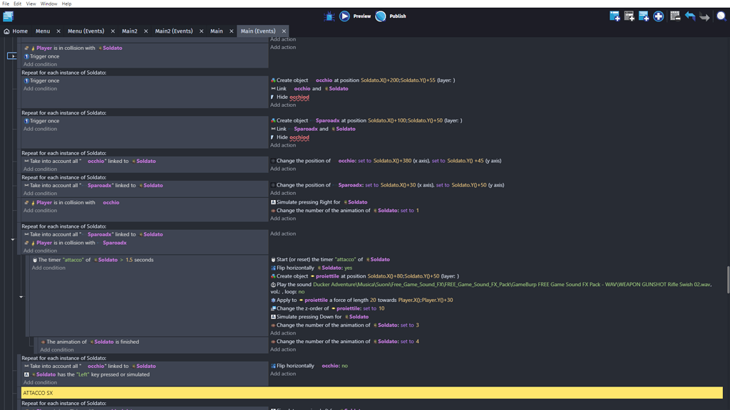 [Solved] Enemies behave in the same way - How do I...? - GDevelop Forum