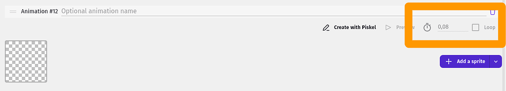 Make "Time between frames" and "Loop" options always enabled in ...