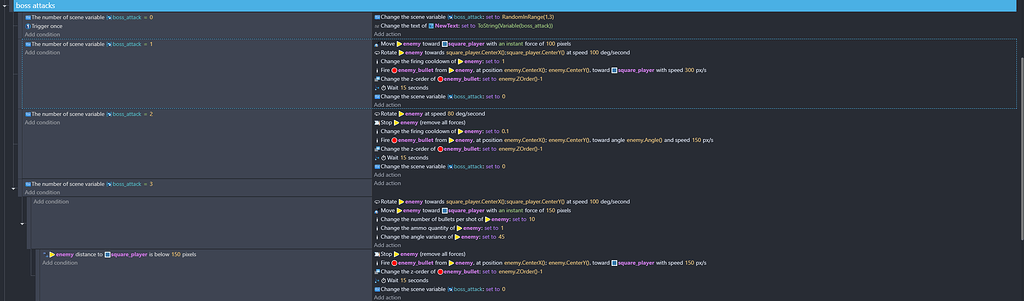 Trigger once freezing the code - How do I...? - GDevelop Forum