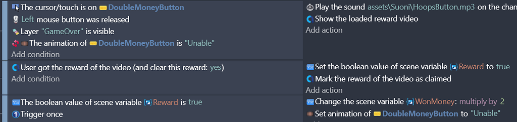 [SOLVED] Admob ad reward not working - How do I...? - GDevelop Forum