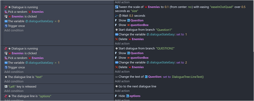 Dialogue Tree refuses to proceed to next branch after ending the first branch - How do I ...