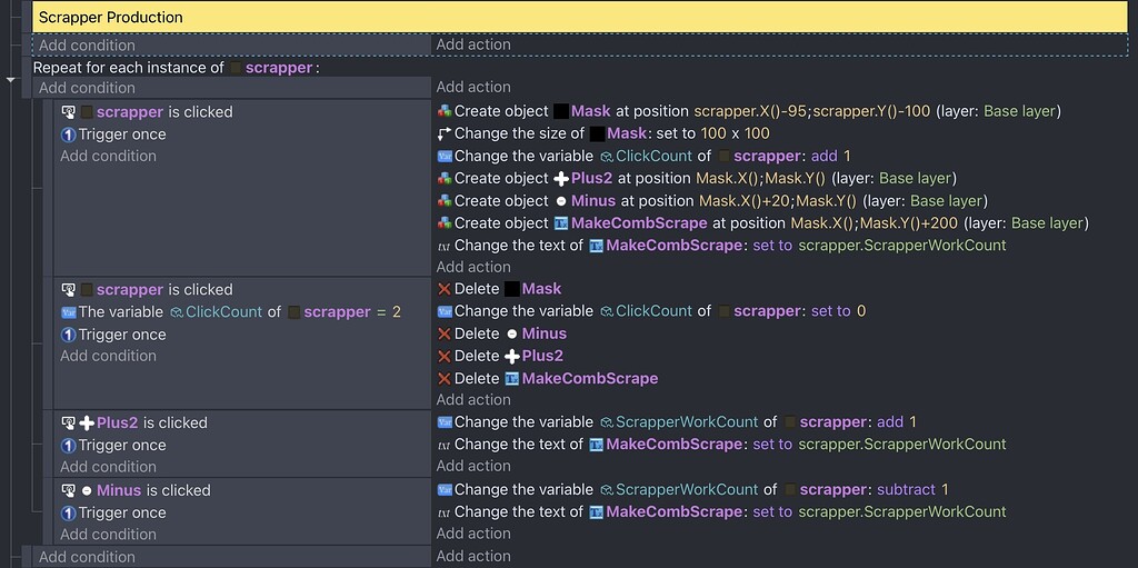 Multiple instances of same object with object variables for production game - How do I ...