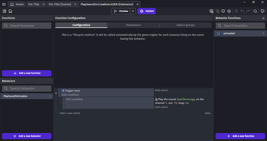 What is the best way to play bullet sounds: using the Event Sheet or an Extension? - How do I ...