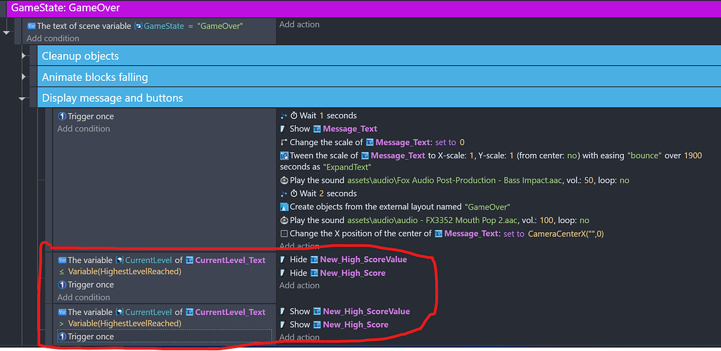[Solved] Issue with New High Score Display - How do I...? - GDevelop Forum