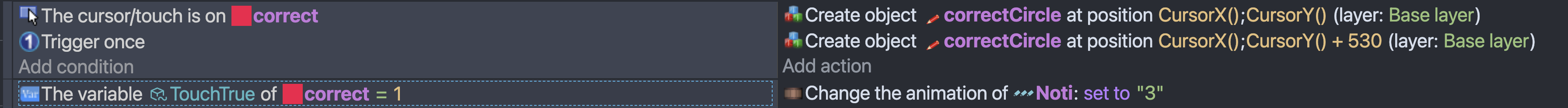 (Solved)Changing the animation when an object is touched - How do I...? - GDevelop Forum