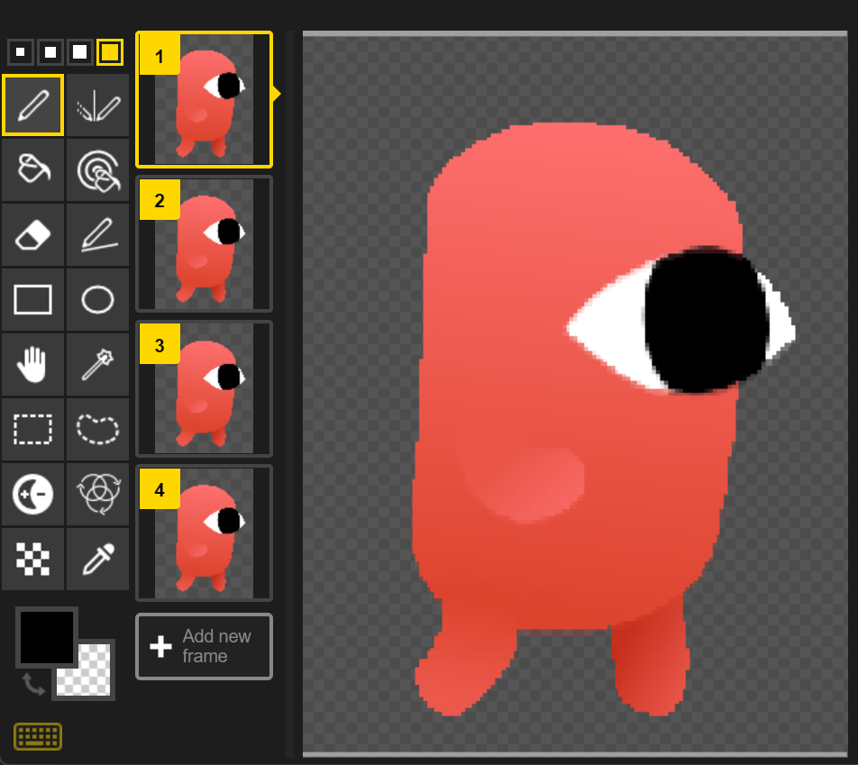 Change selected part and rotate it in sprite animation? - How do I ...