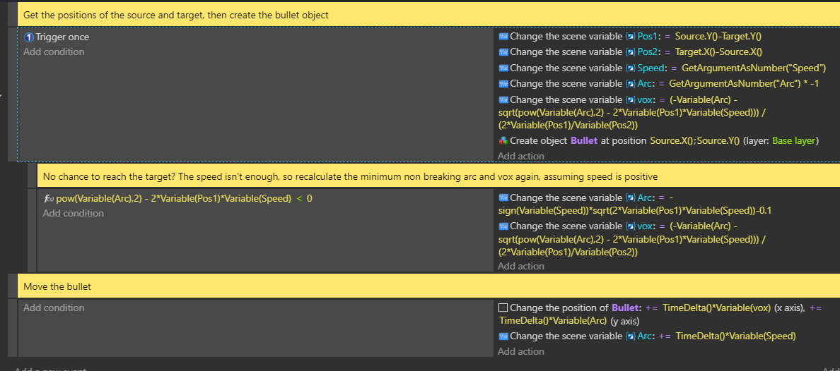Parabolic Arc Movement In A Custom Behavior Solved How Do I Gdevelop Forum