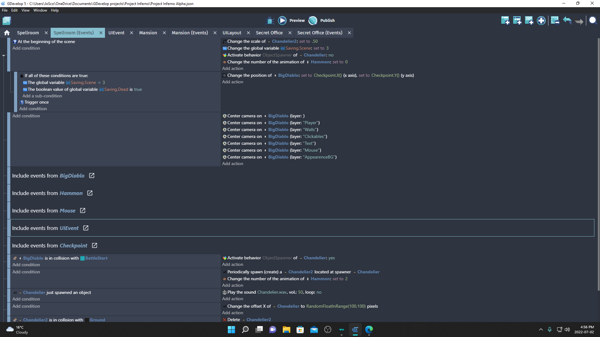 (SOLVED) Missing GUI from Scene - How do I...? - GDevelop Forum