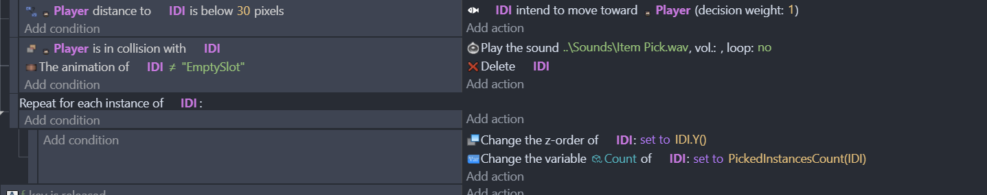 (Solved) Object picking problem - How do I...? - GDevelop Forum
