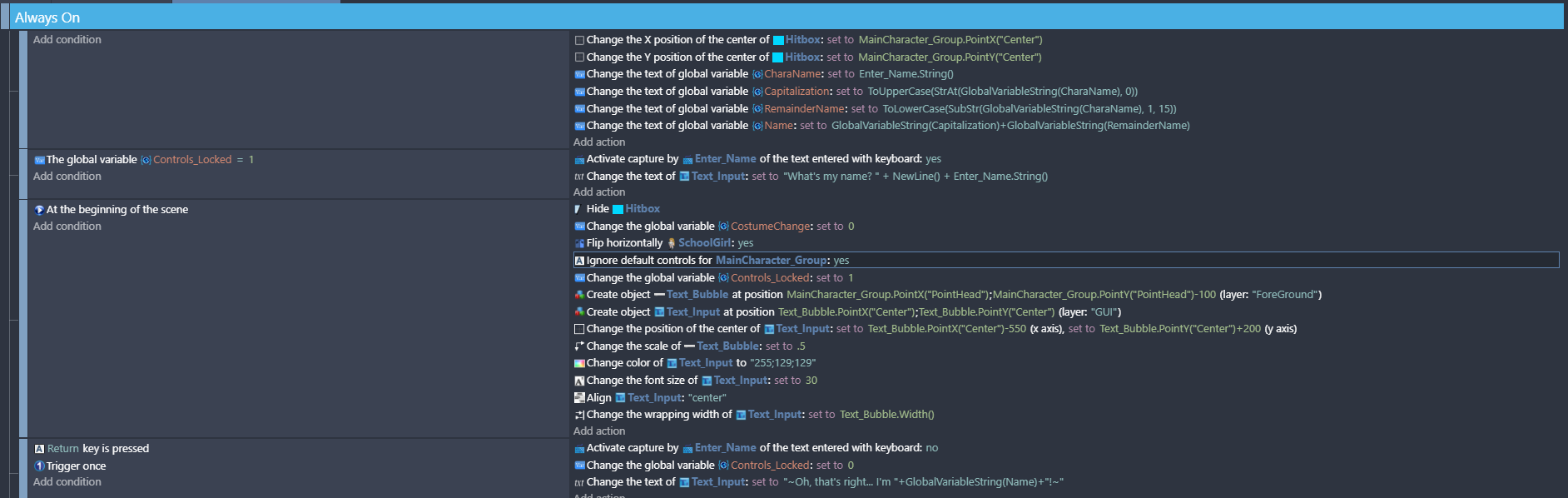 Solved Text Input Storing A Variable Text And Calling It Later Automatic Linebreak Issue