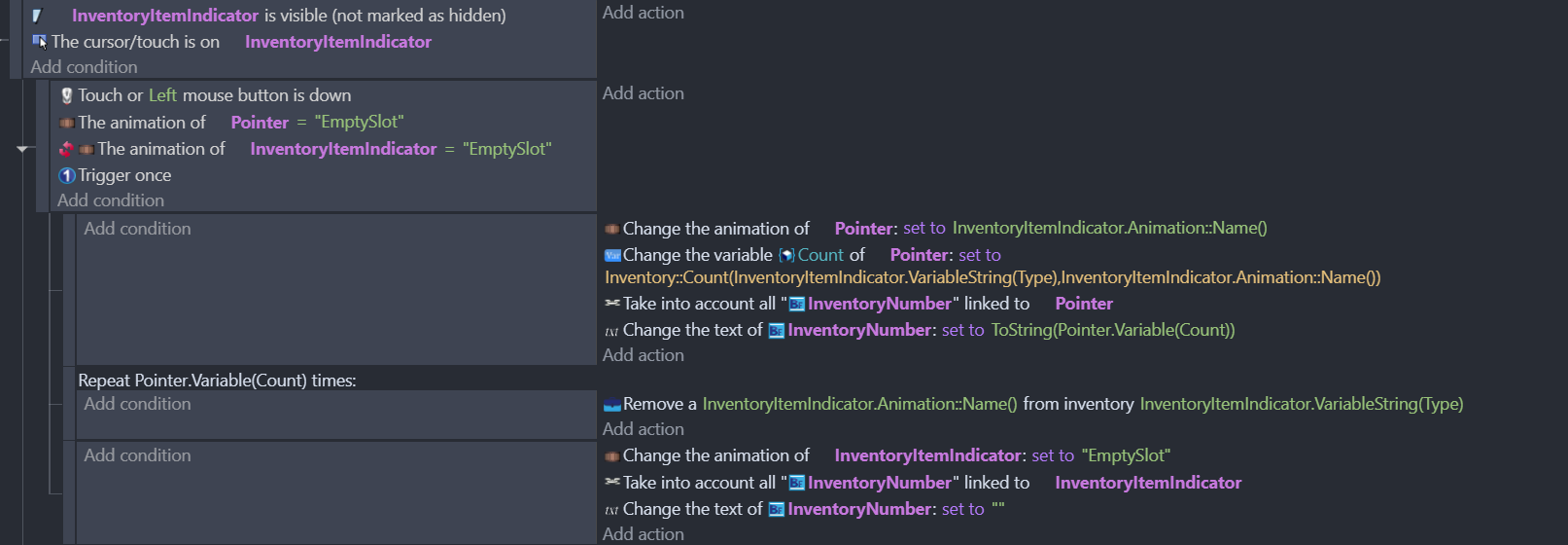 (SOLVED) Is it possible to subtract a specific amount of item from Gdevelop inbuilt inventory ...