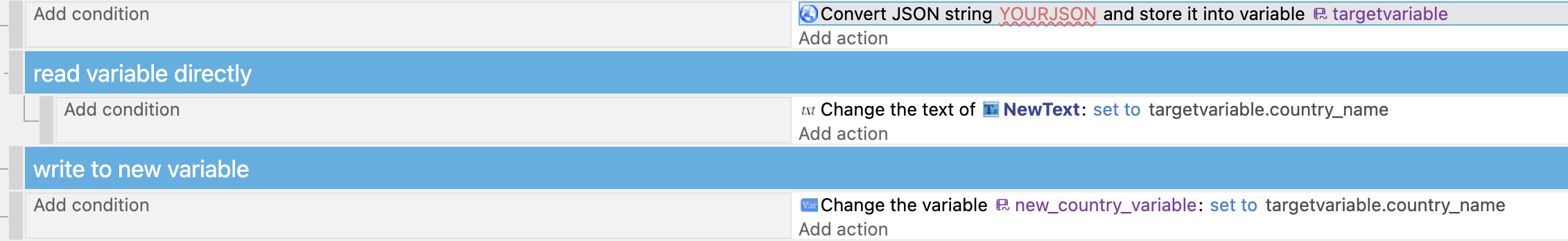 Turning JSON into a Variable - How do I...? - GDevelop Forum