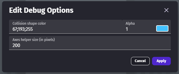 3D Editor Debugging Feature: 3D Collision Shapes, and Customization ...