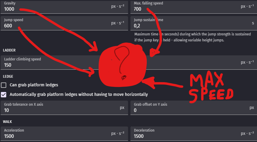 Need to figure out platformer extension physics (SOLVED) - How do I...? - GDevelop Forum