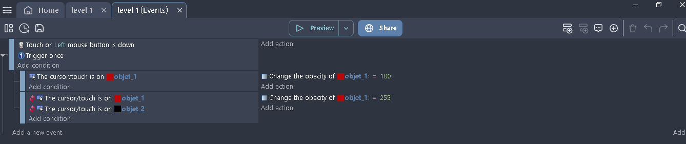 Problem object opacity - How do I...? - GDevelop Forum