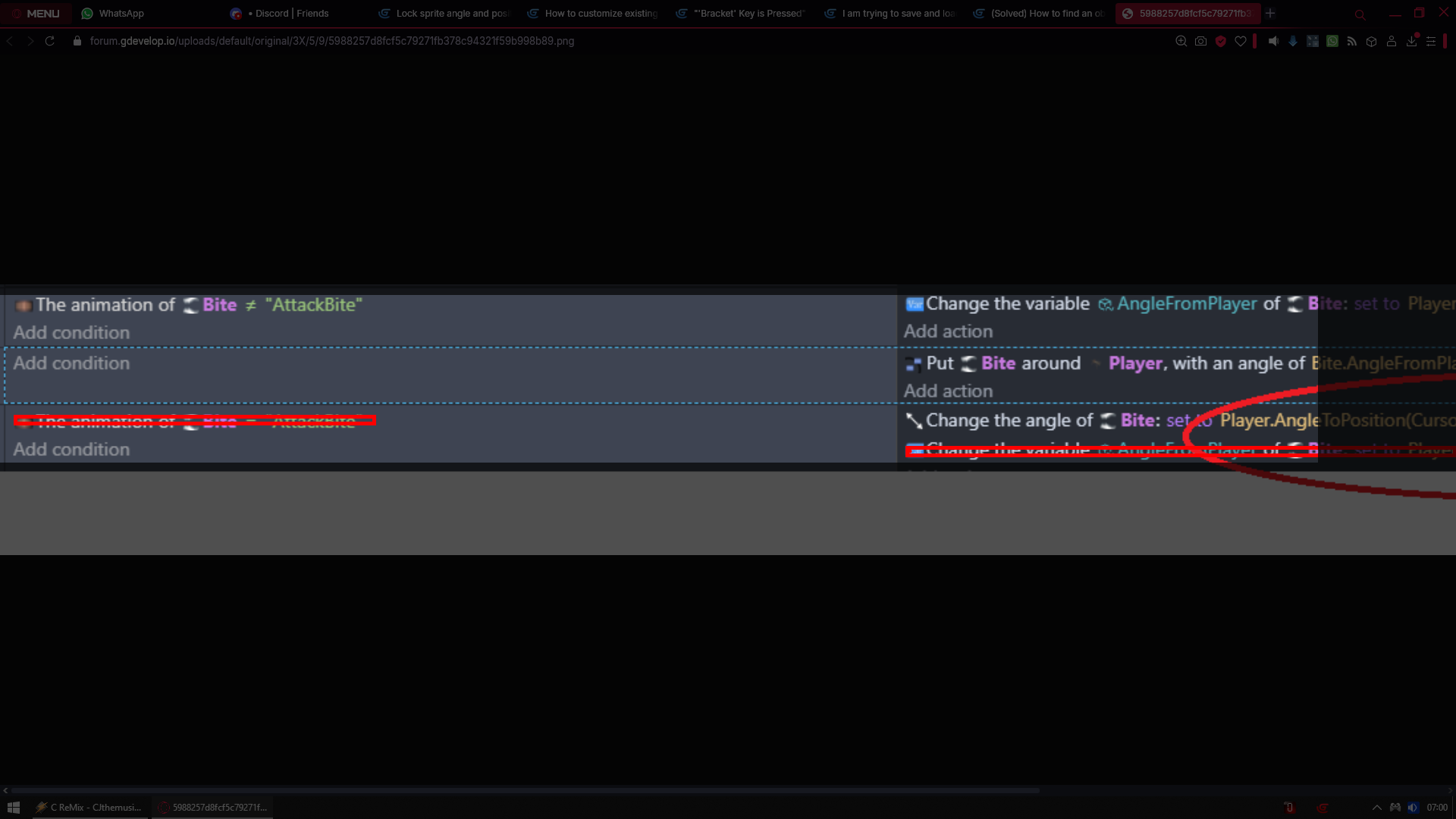 Lock sprite angle and position - How do I...? - GDevelop Forum