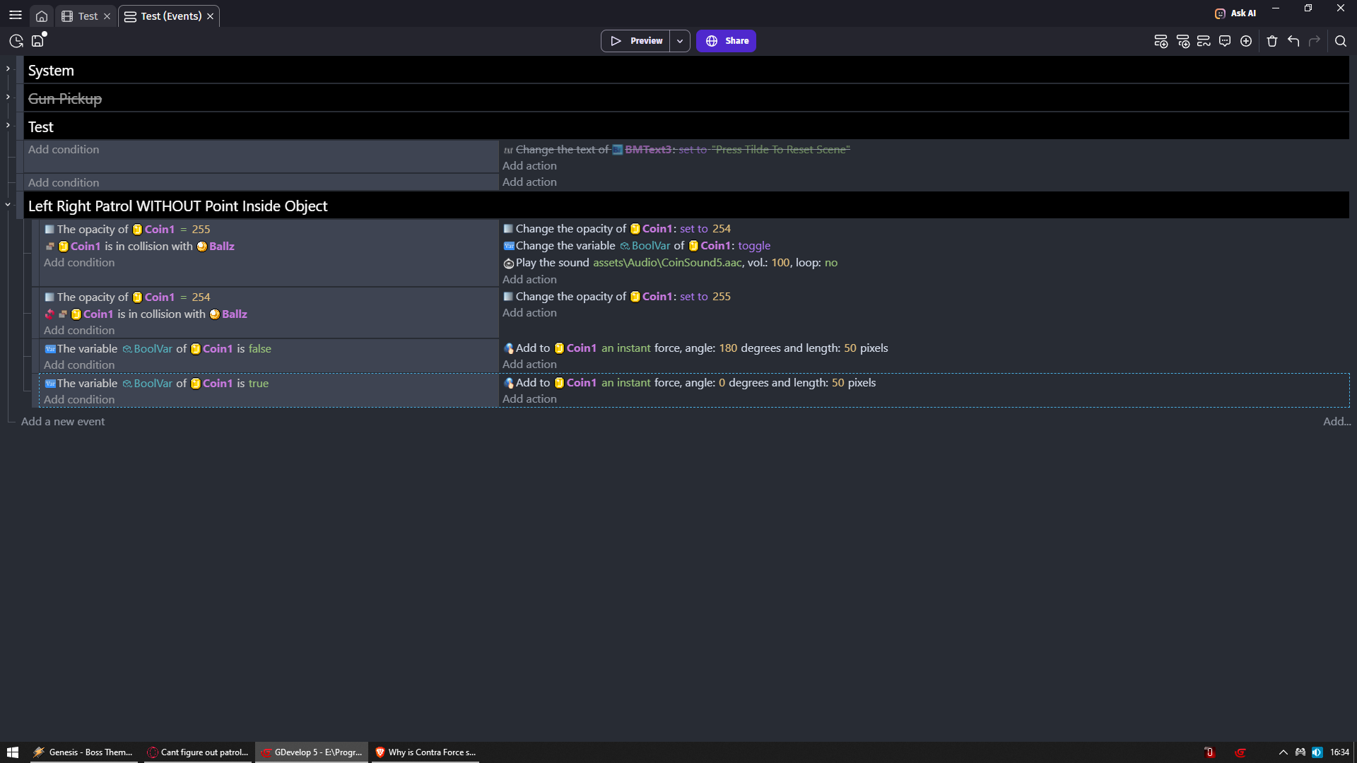 Cant figure out patrolling enemies - How do I...? - GDevelop Forum