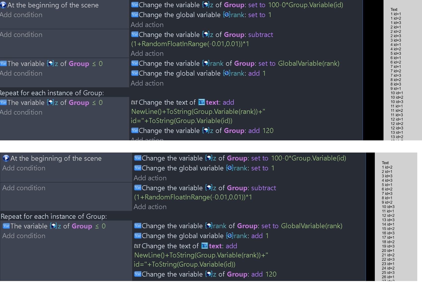 Problem With A Condition On Multiple Objects Bugs Reports Gdevelop Forum