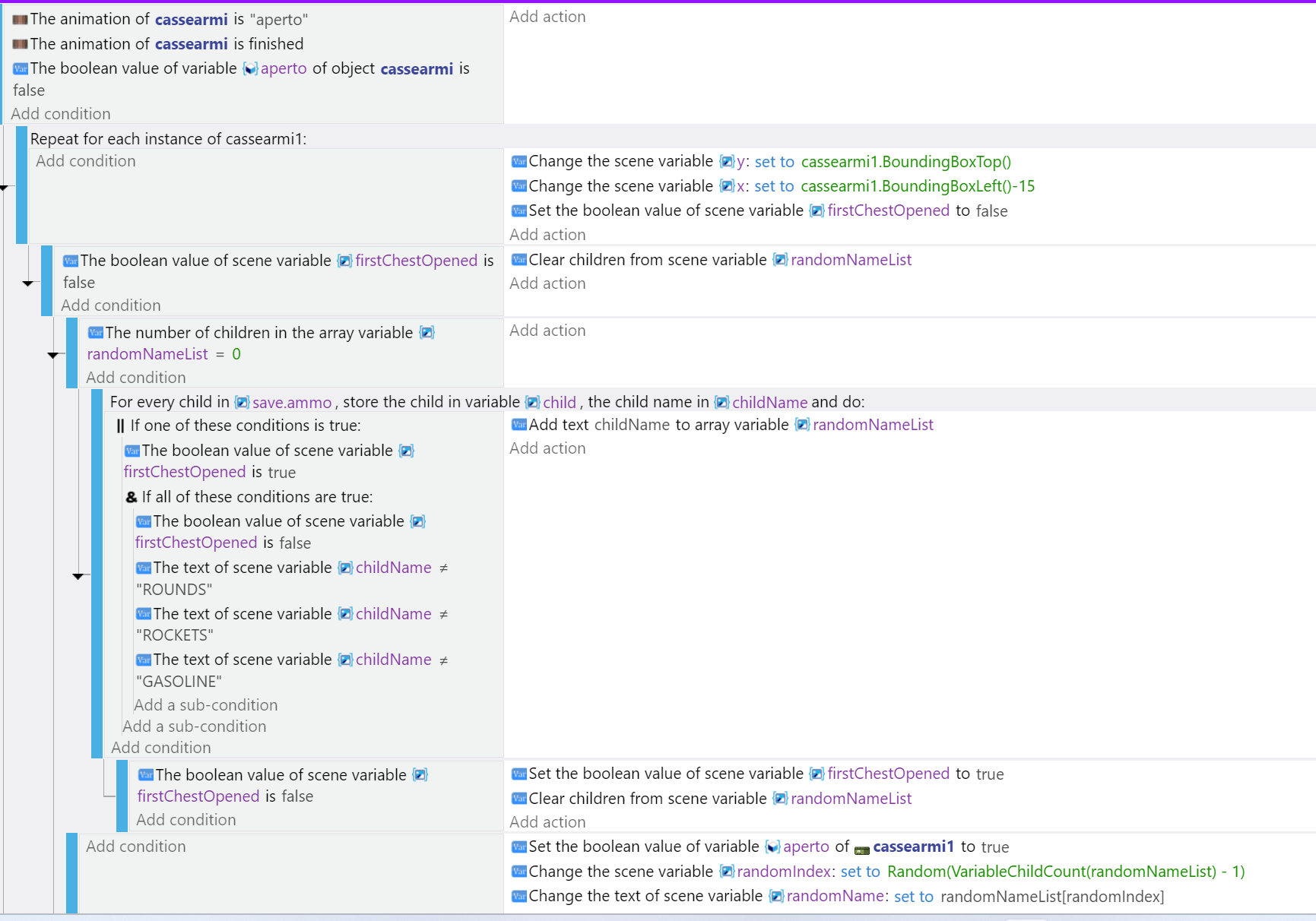 Hide the children of a structure variable - How do I...? - GDevelop Forum
