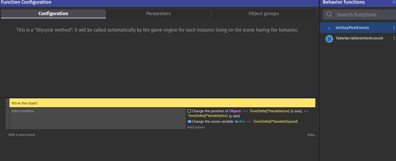 Parabolic arc movement in a custom behavior (SOLVED) - How do I...? - GDevelop Forum