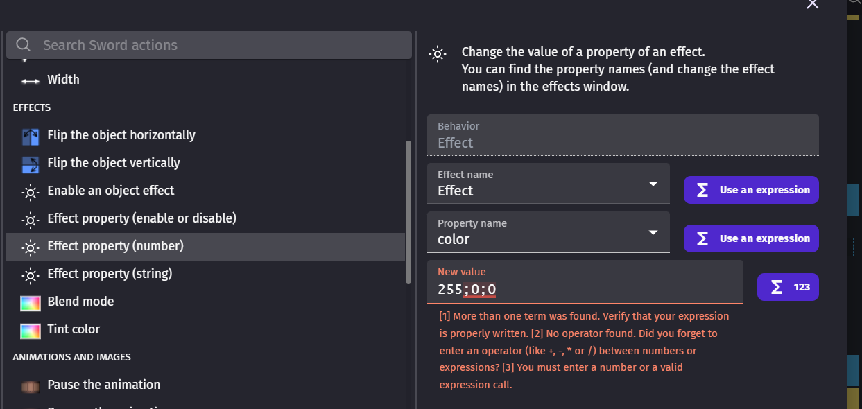 (Solved) How to change the color of the glow effect around a sprite? - How do I...? - GDevelop Forum
