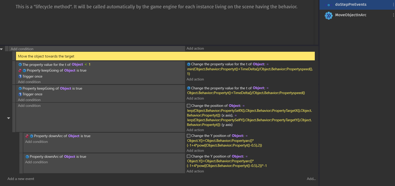 Parabolic Arc Movement In A Custom Behavior Solved How Do I Gdevelop Forum