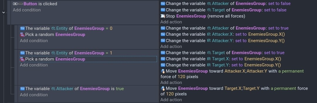 Need to pick same objects with different variables for different actions on each - How do I ...