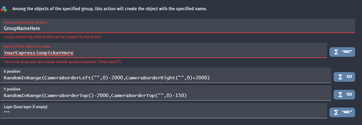 Make an object spawn outside the screen? - Page 2 - How do I...? - GDevelop Forum