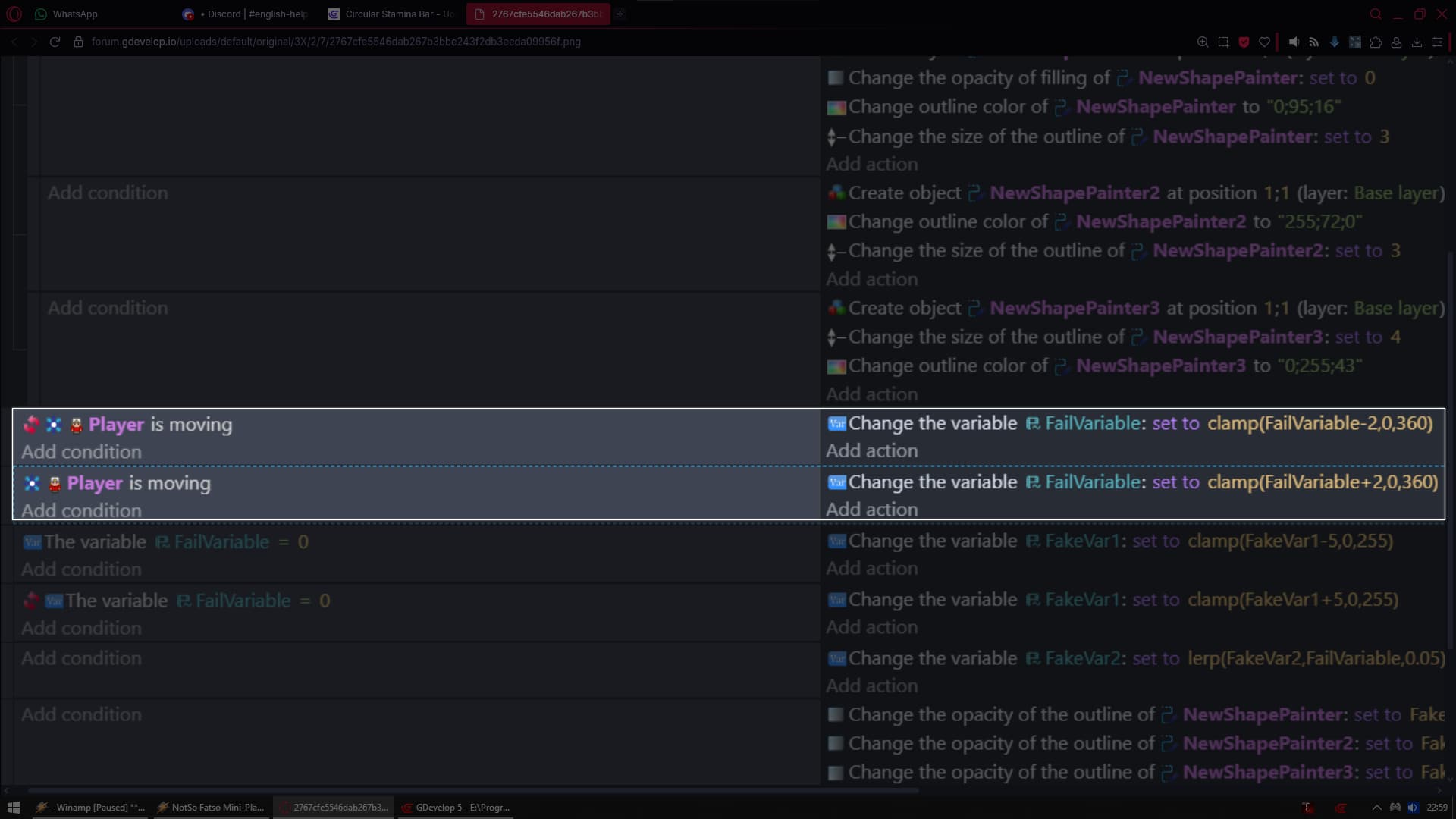 (SOLVED)Circular Stamina Bar - How do I...? - GDevelop Forum
