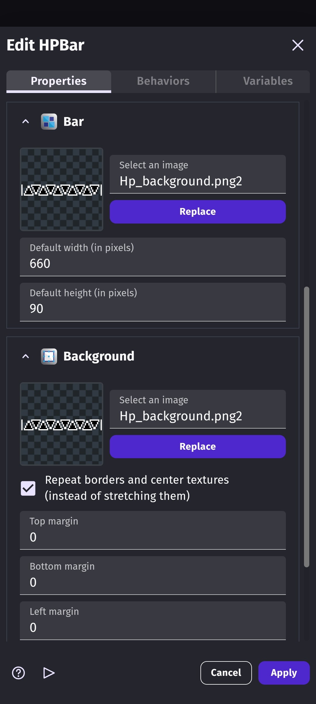 How i can fix this resources bar issue - How do I...? - GDevelop Forum