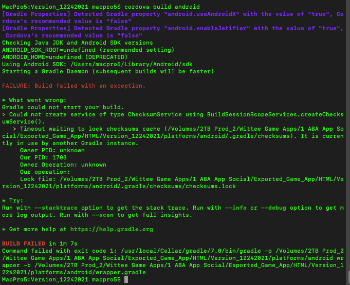 Build Failed When Using Cordova Exit Code 1 Community GDevelop Forum