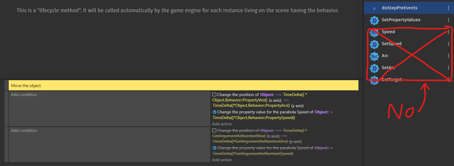 Parabolic arc movement in a custom behavior (SOLVED) - How do I...? - GDevelop Forum