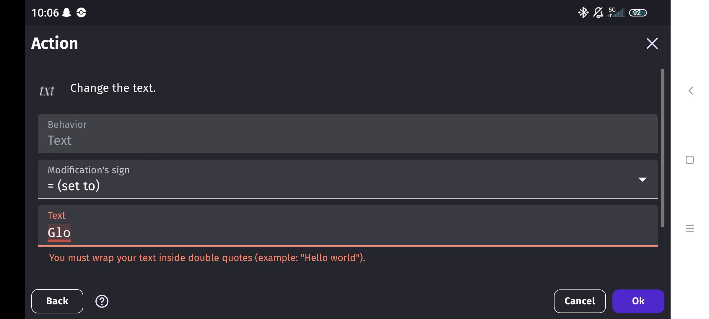 Expression autocompletion bug - Bugs reports - GDevelop Forum