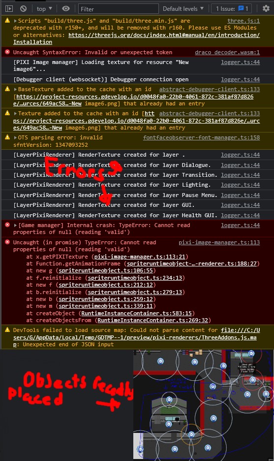 Scene Not loading. (Only additions made before Problem: just adding some Objects) [THIS PROBLEM ...