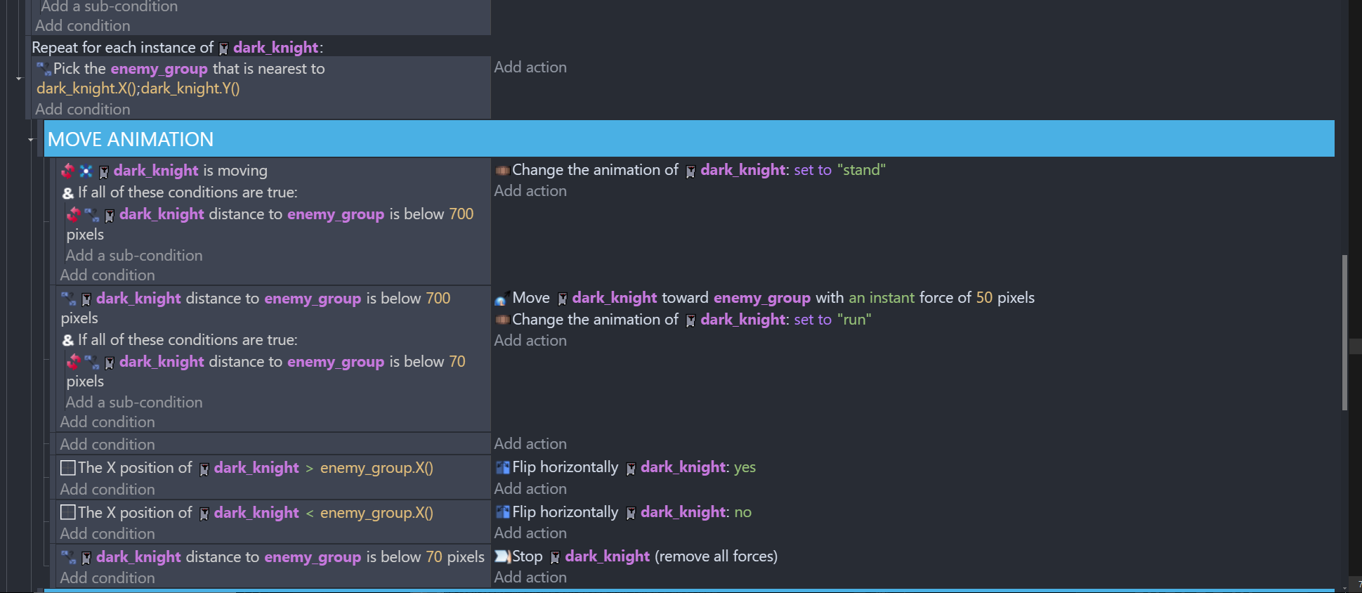 How to make an object aim another object until it delete in gdevelop - How do I...? - GDevelop Forum