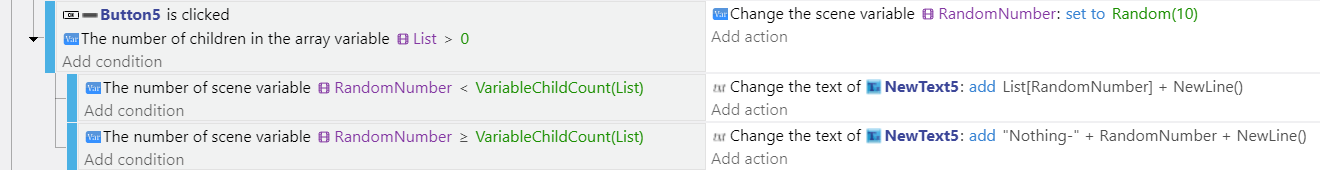 Variable Array To Create Dynamic Random Event How Do I Gdevelop Forum