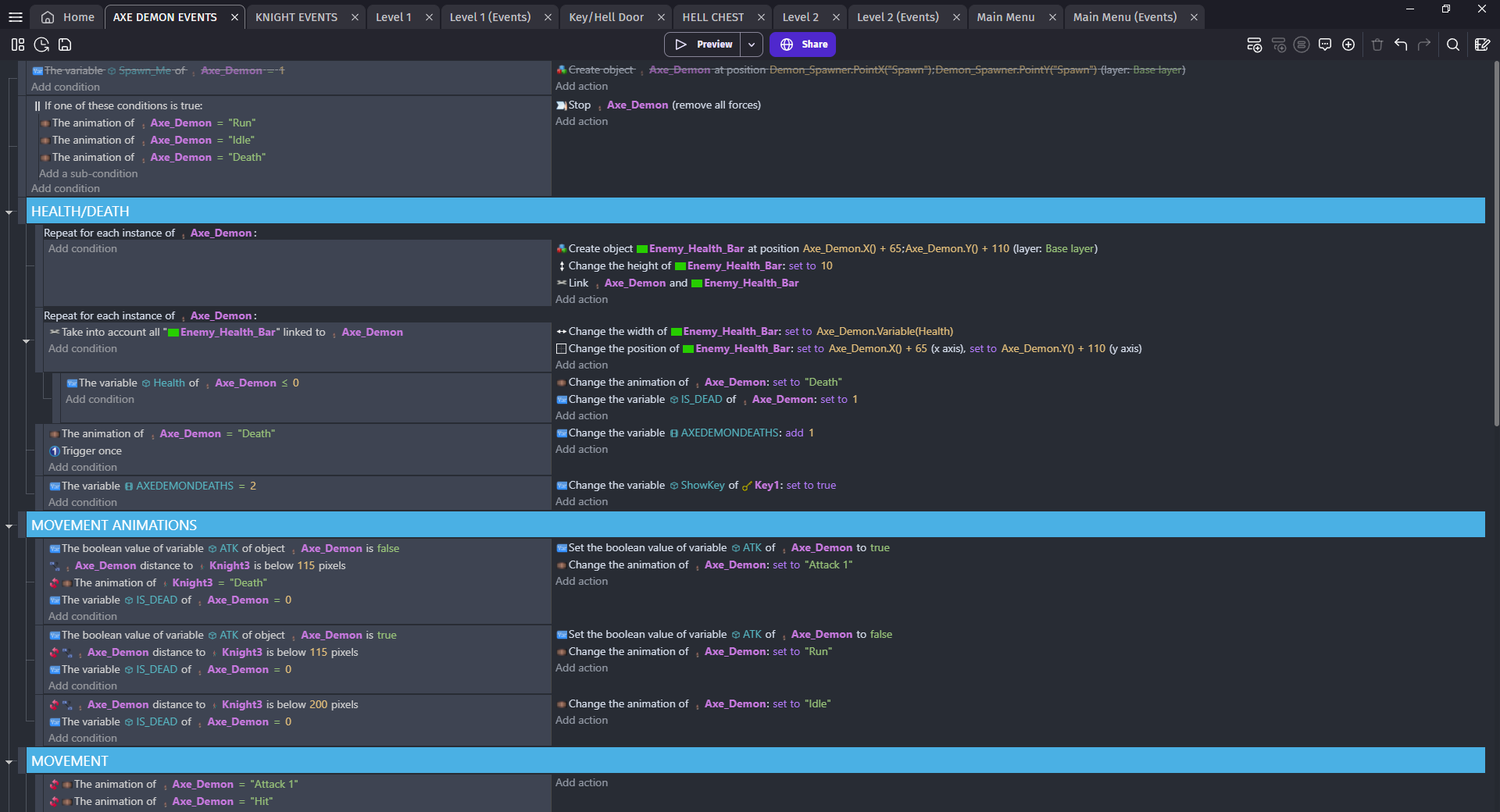 What is causing my key not to show when I kill two enemies? - How do I...? - GDevelop Forum