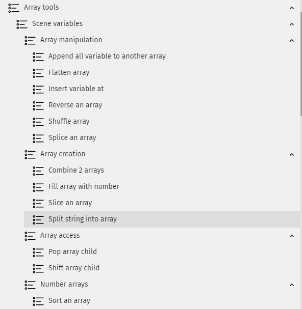 Proposal For A New Action Create Array Feature Requests Gdevelop Forum